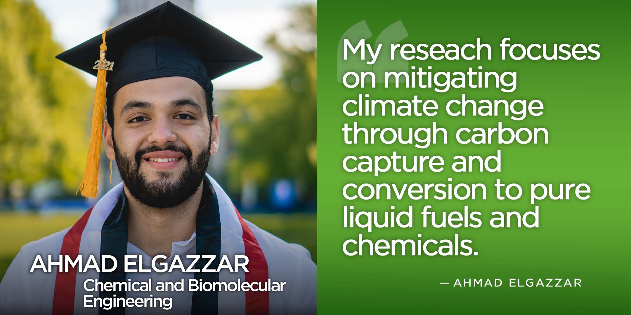 Student Spotlight: Ahmad Elgazzar | Sustainability Institute | Rice University
